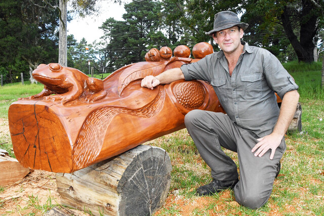 Carving the wombats and abstract | Berwick Gazette